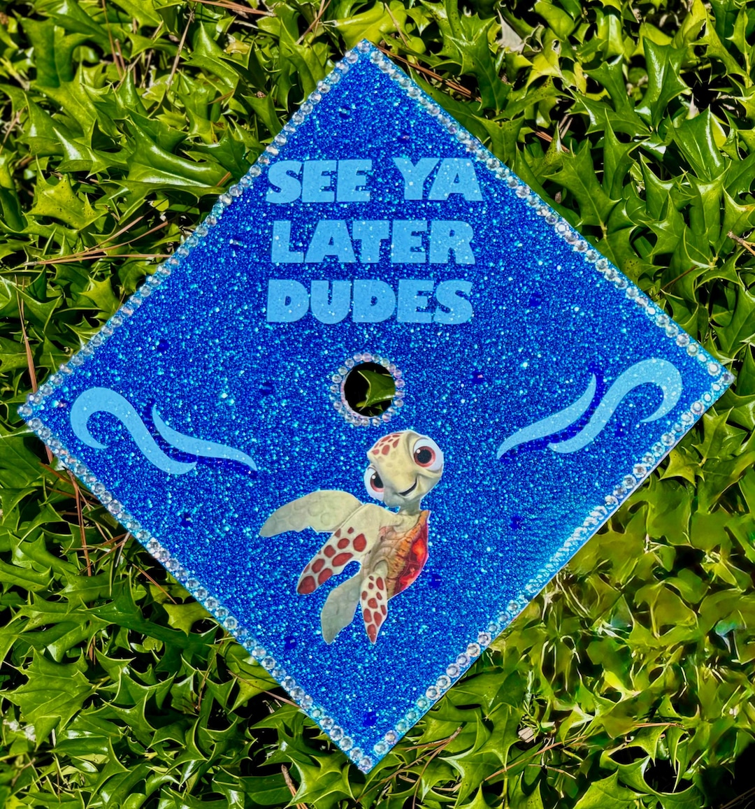 NEMO - SQUIRT - TURTLE Disney Themed Graduation Cap Topper - Etsy