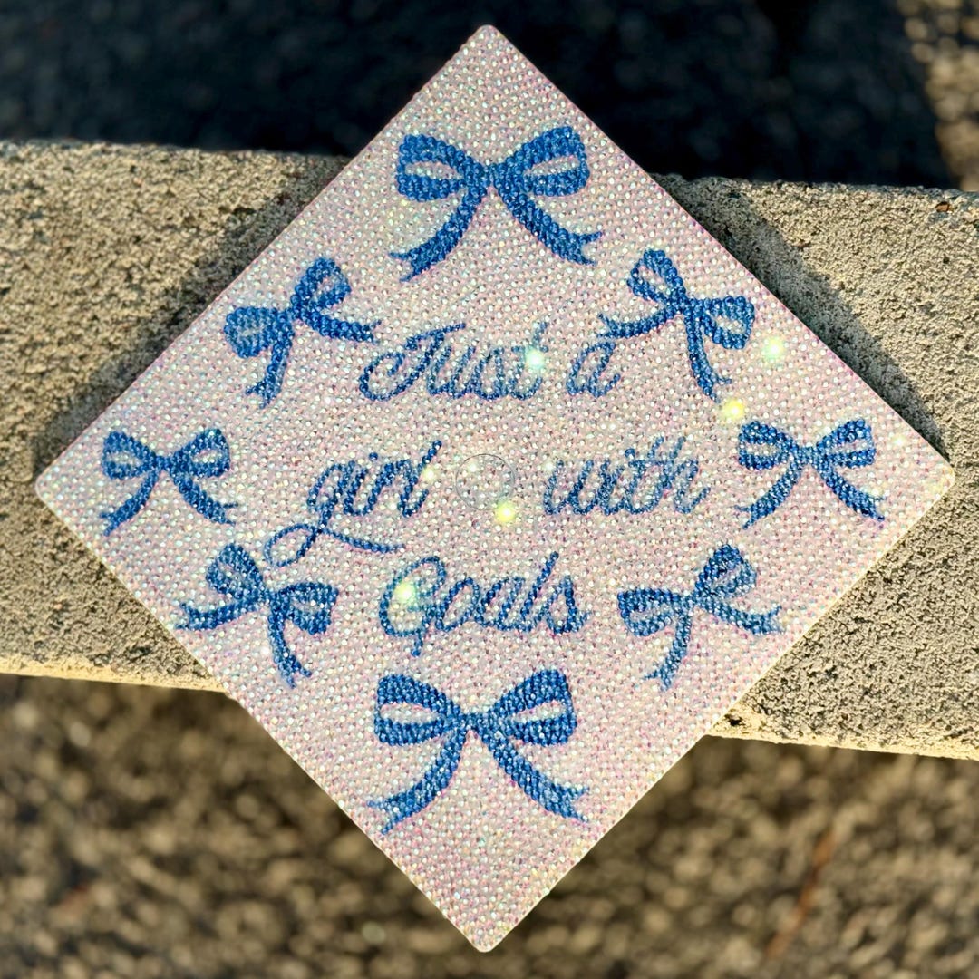 RHINESTONE Graduation Cap TOPPER Customized (pearls & Rhinestones ...