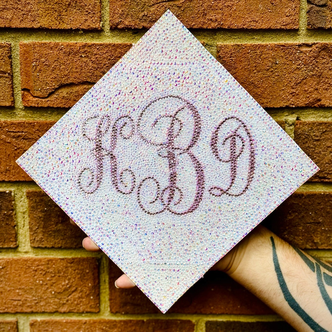 RHINESTONE Graduation Cap TOPPER Customized - Etsy