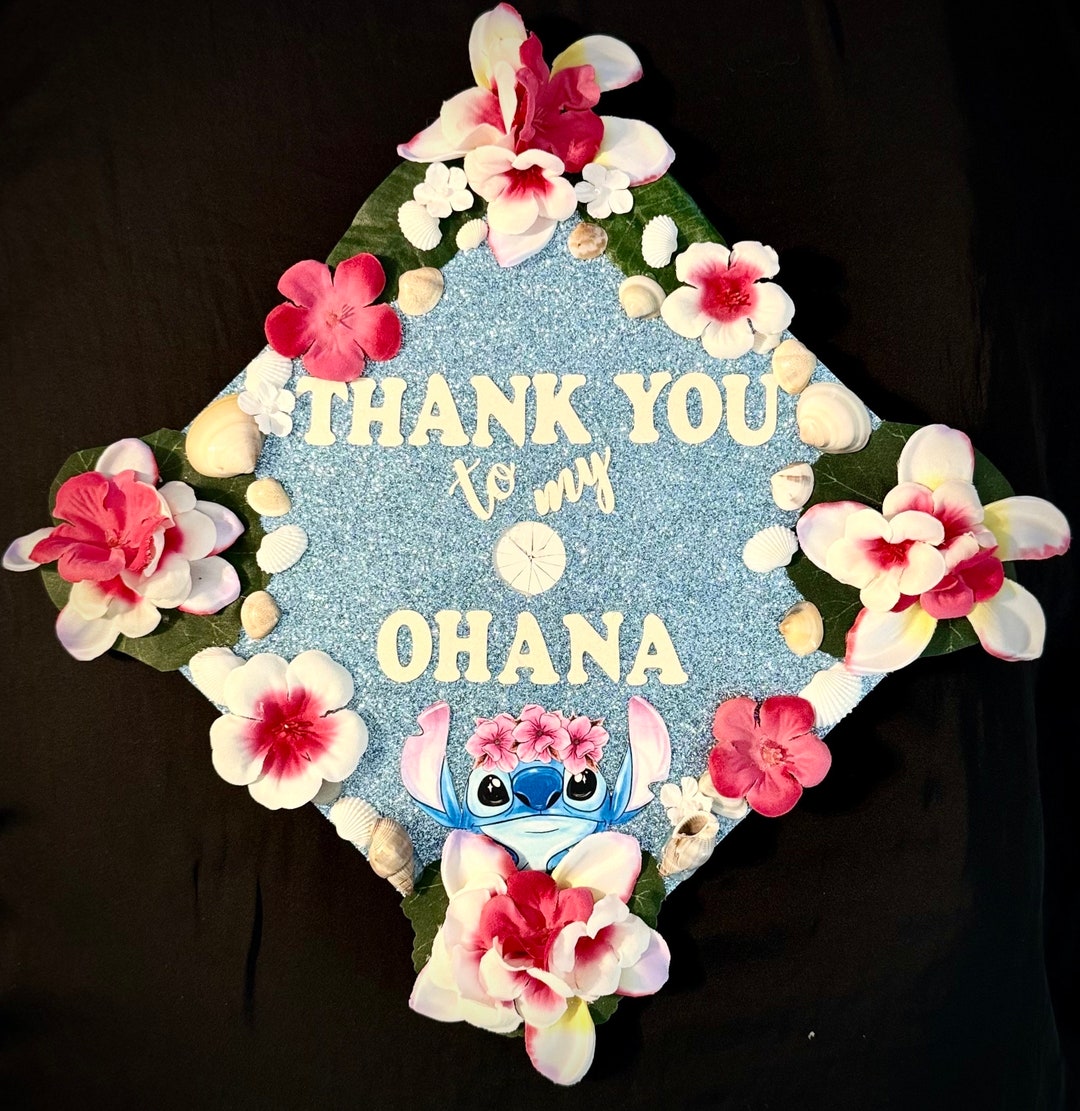 STITCH Themed Graduation Cap Topper - Etsy