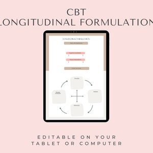 Longitudinal CBT Formulation, Case Conceptualisation, CBT, Therapy Worksheet, Digital Download ...