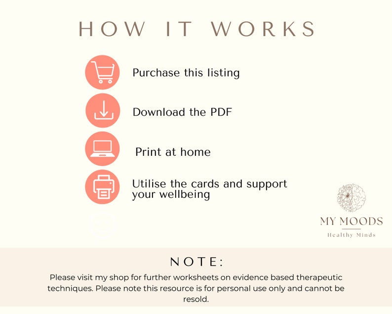 DBT Flash Cards, Printable Cards, Self Help Cards, Coping Cards, BPD ...