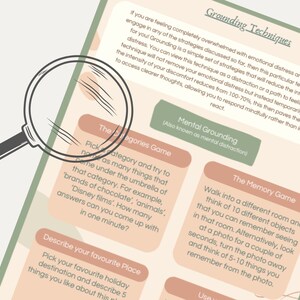 Grounding Techniques Worksheet, Grounding Skills for Managing Emotions ...