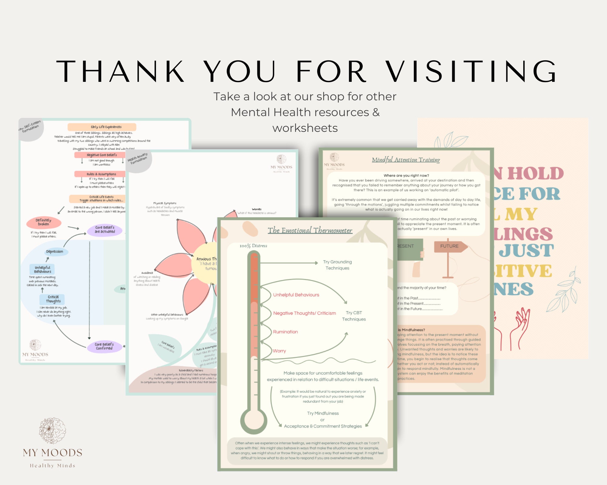 Grounding Techniques Worksheet, Grounding Skills for Managing Emotions ...