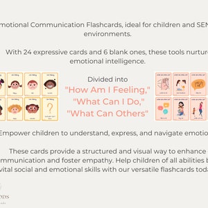 Kids Communication Flashcards for Autism, SENCO Support, Neuodiversity ...