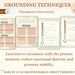 Grounding Techniques Worksheet, Grounding Skills for Managing Emotions ...