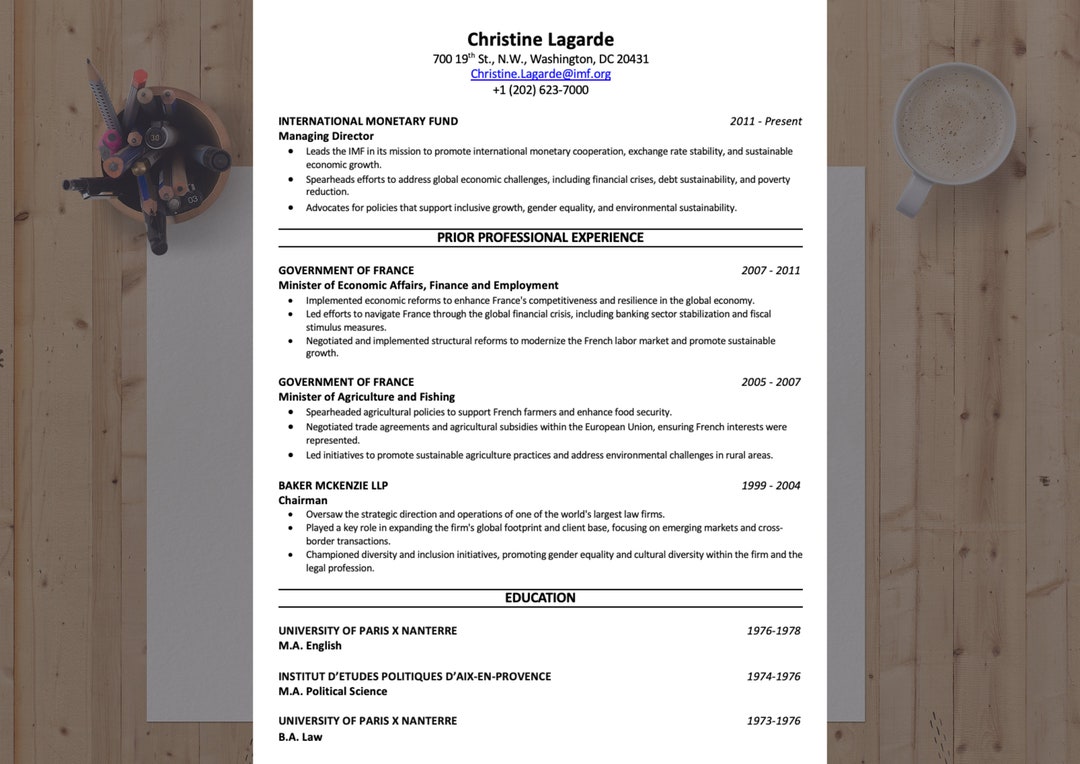 The Accomplished Resume - Professional Resume to Help You Find Your ...