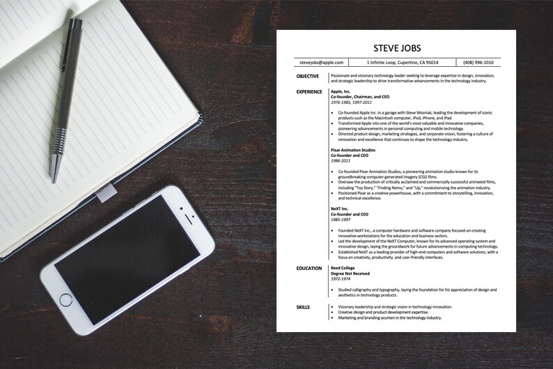 The Standout Resume - Resume Outline to Find Your Next Job - Etsy