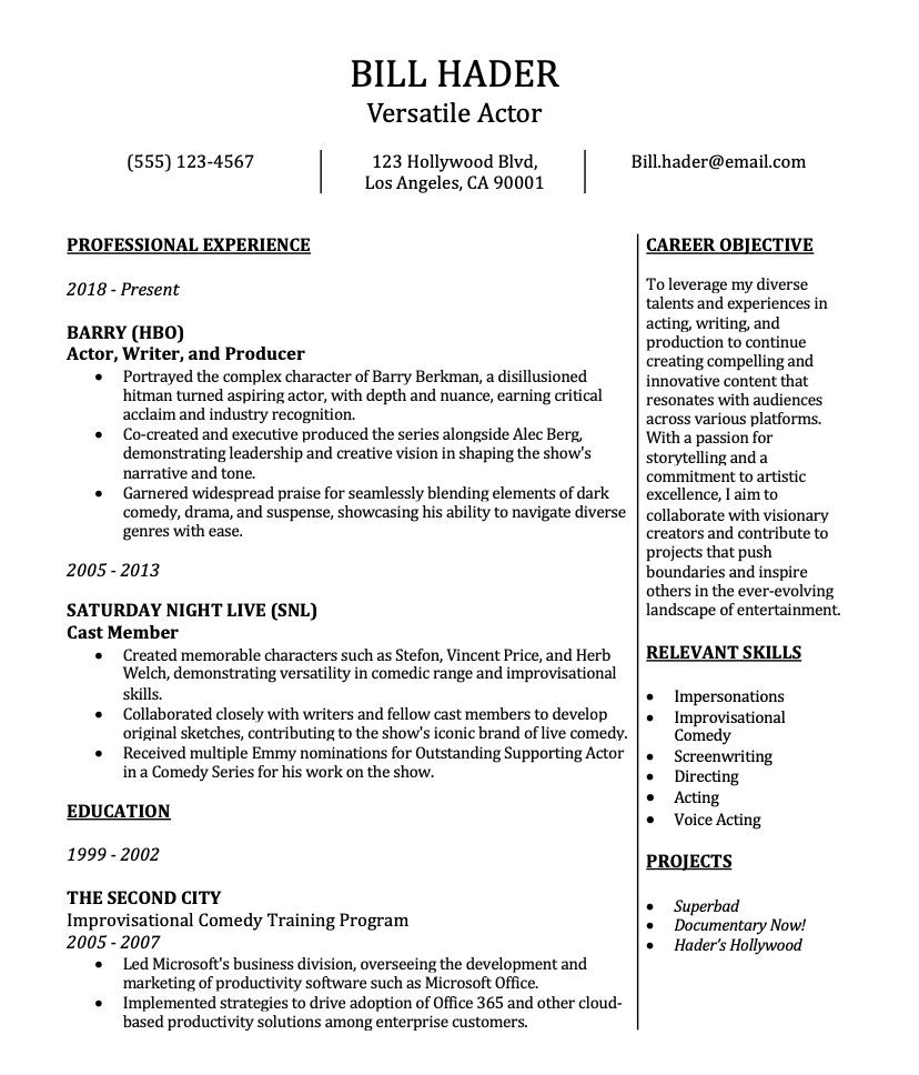 The Meritorious Resume - Professional Resume Template to Show Your ...