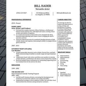 The Meritorious Resume - Professional Resume Template to Show Your ...