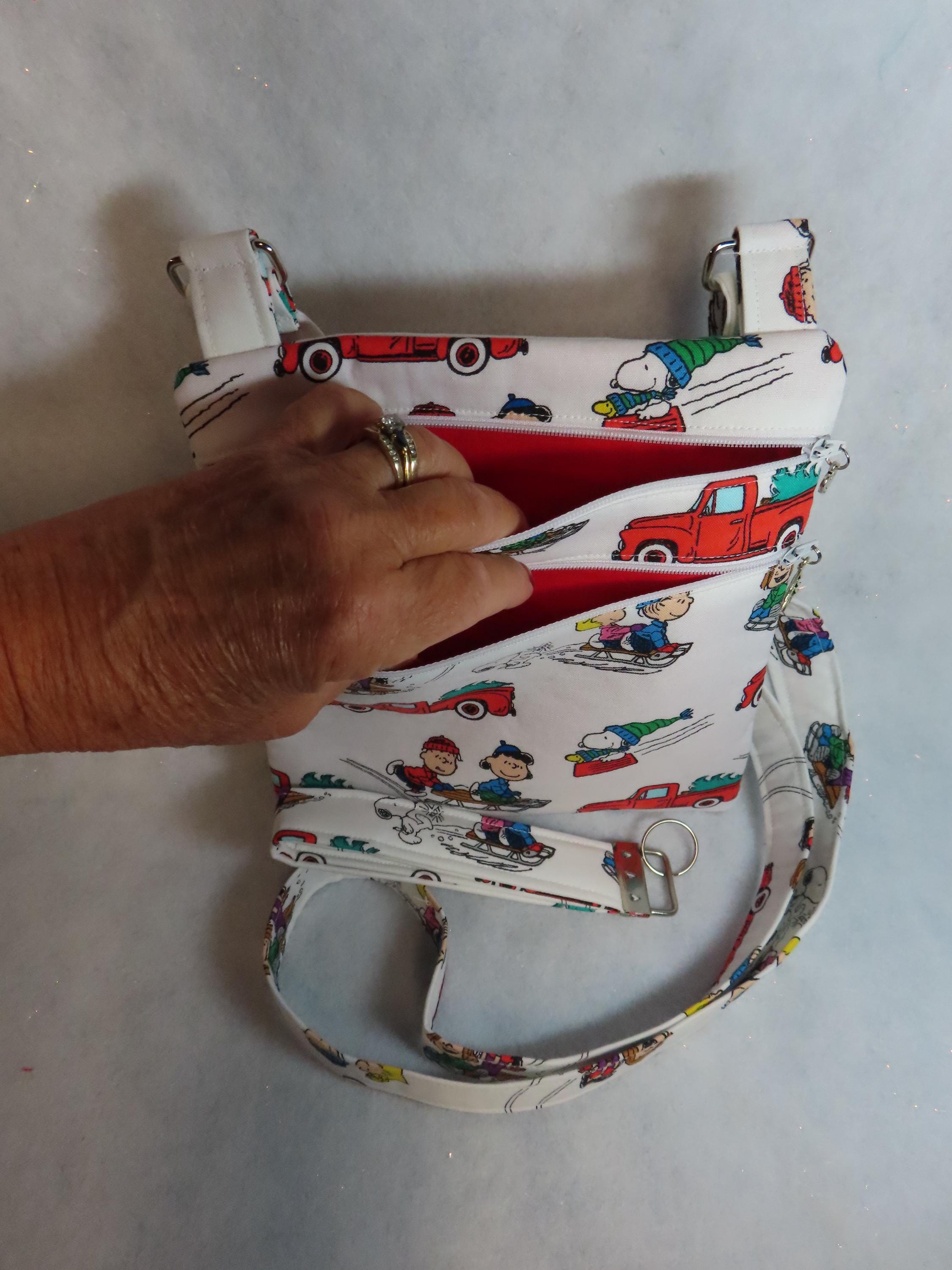 Handcrafted Charlie Brown - Snoopy Christmas Crossbody Bag - FREE ...