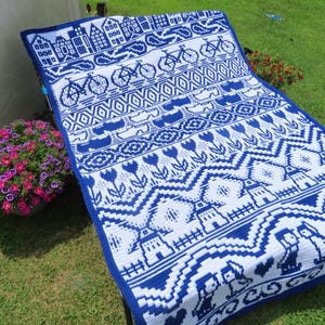 Hand Crocheted Afghan EVERYTHING Dutch Holland Amsterdam - Etsy