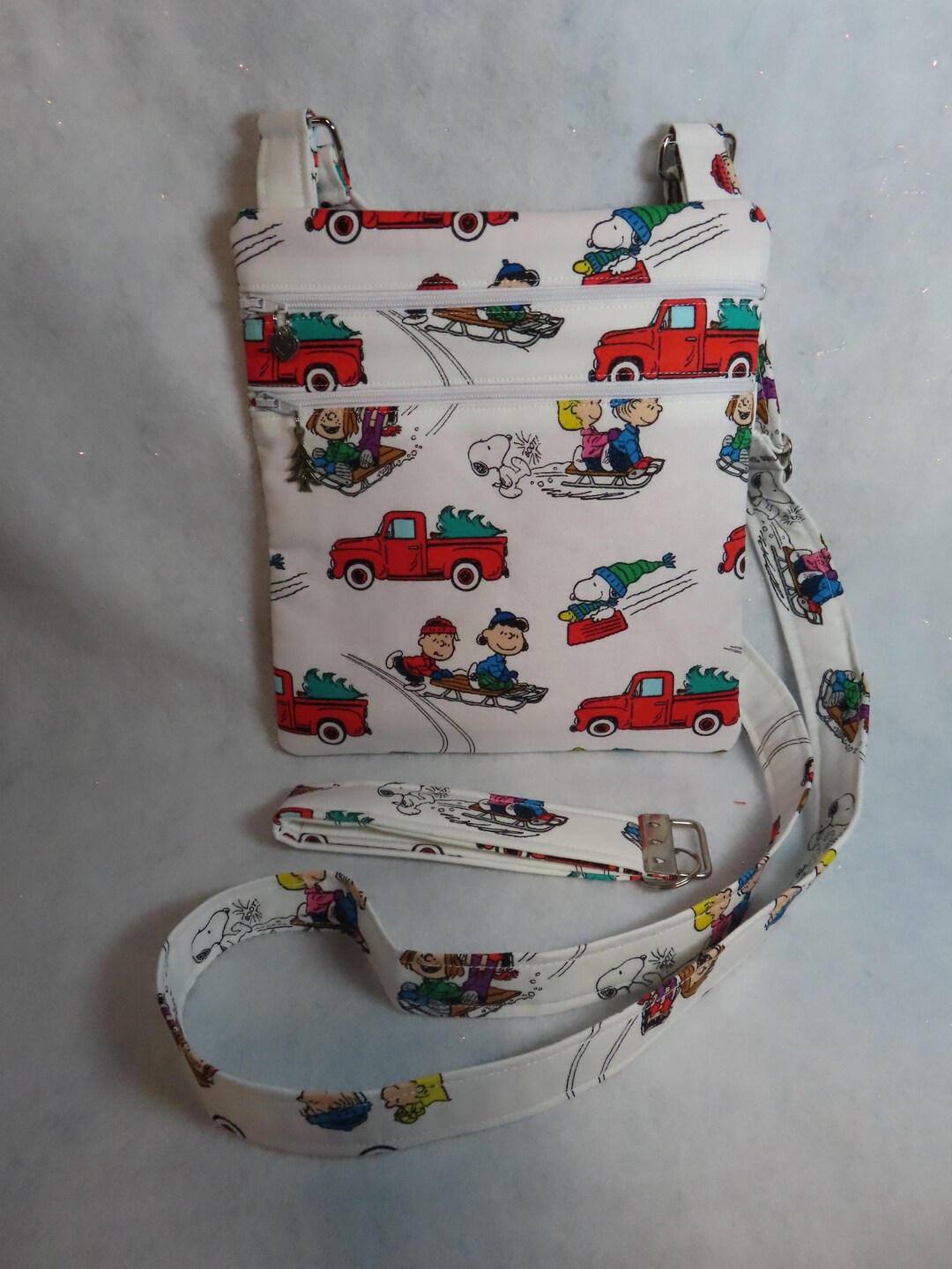 Handcrafted Charlie Brown - Snoopy Christmas Crossbody Bag - FREE ...
