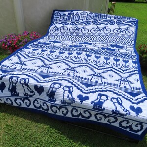 Hand Crocheted Afghan EVERYTHING Dutch Holland Amsterdam - Etsy