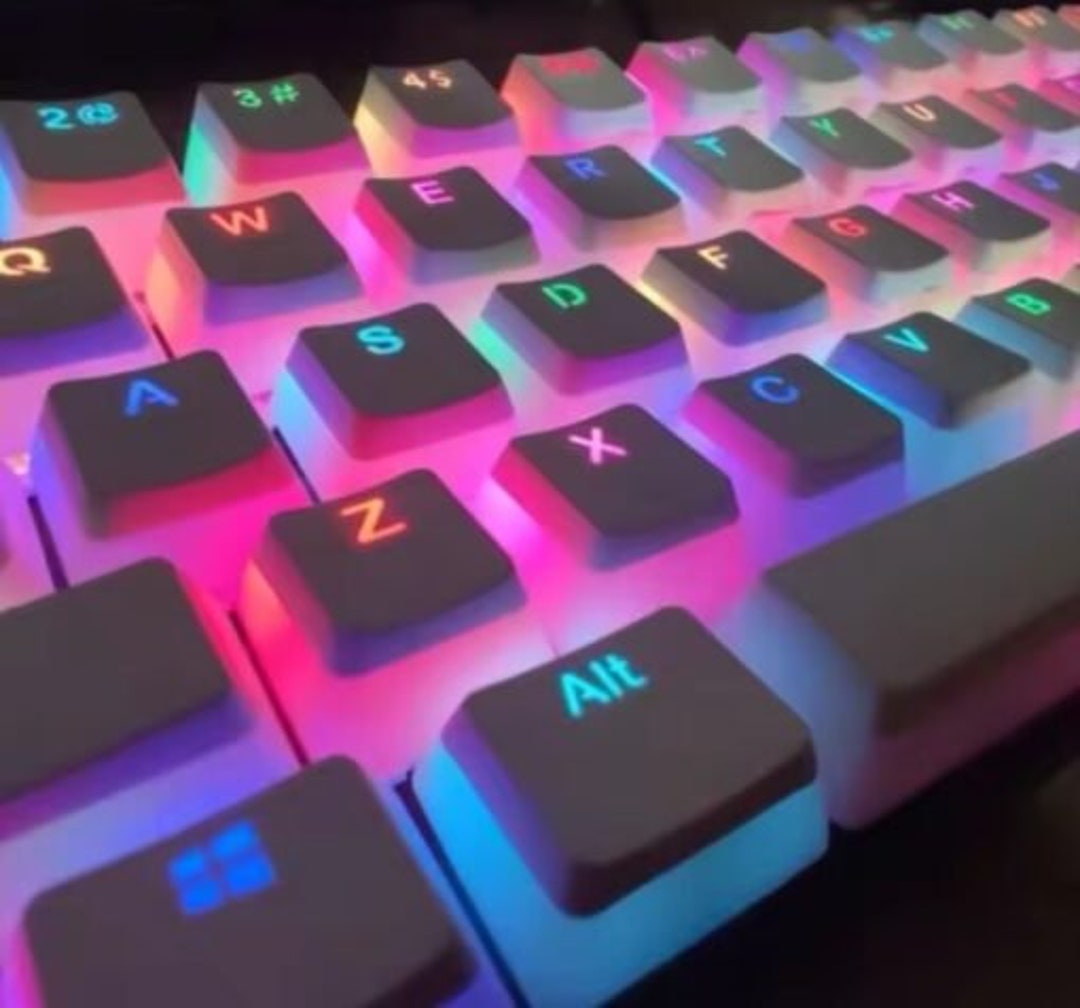 Pudding Lightup Keycap Set Pbt Keycap Set Cherry Mx Keycap Tech ...