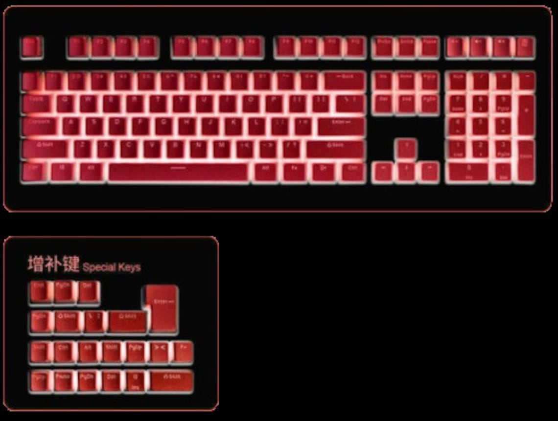Pudding Lightup Keycap Set Pbt Keycap Set Cherry Mx Keycap Tech ...