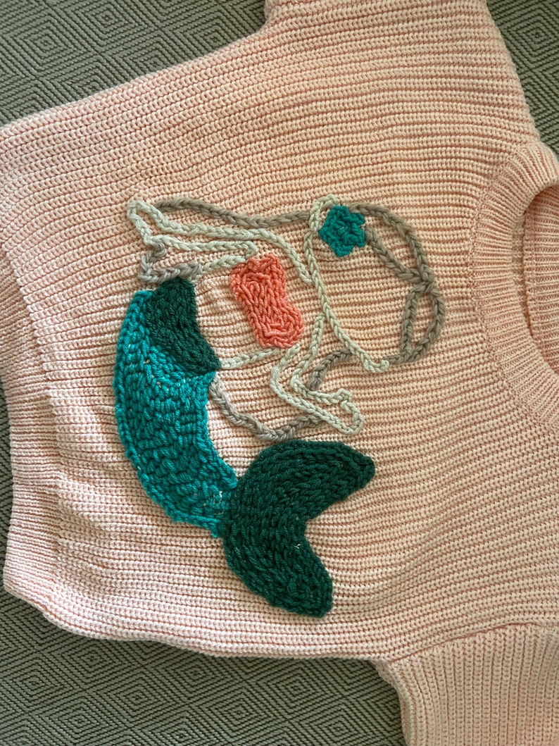 Custom Mermaid Sweater - Etsy