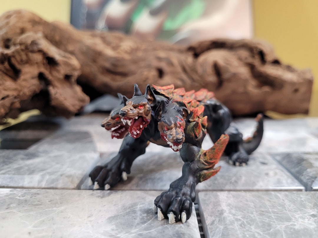 Cerberus- Hand Painted - Etsy
