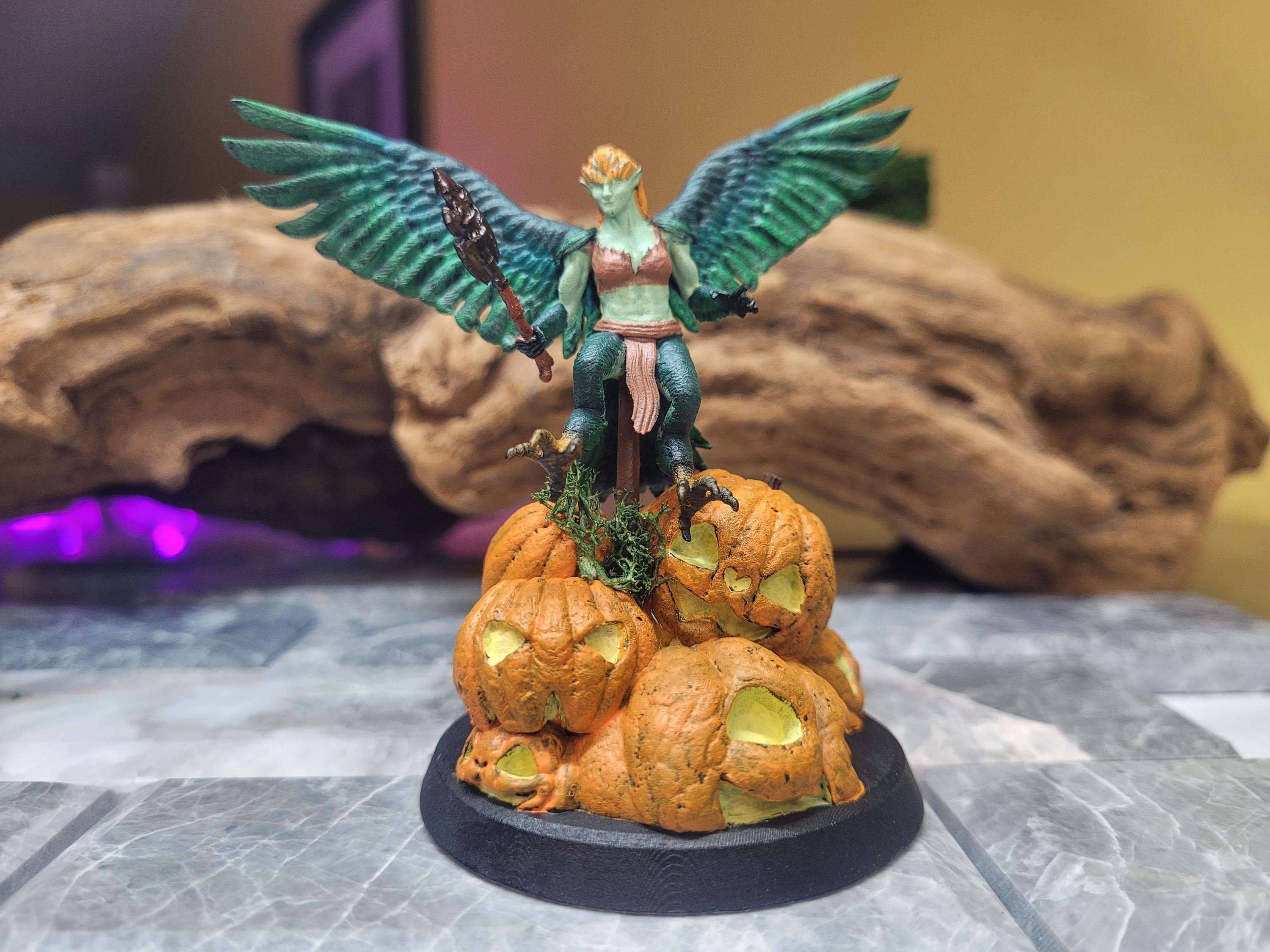 Harvest Harpy- Hand Painted - Etsy