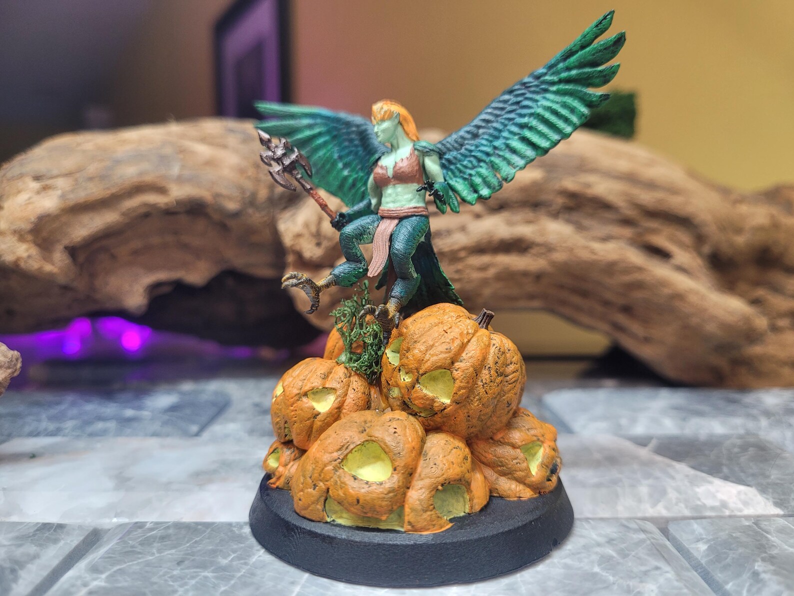 Harvest Harpy- Hand Painted - Etsy