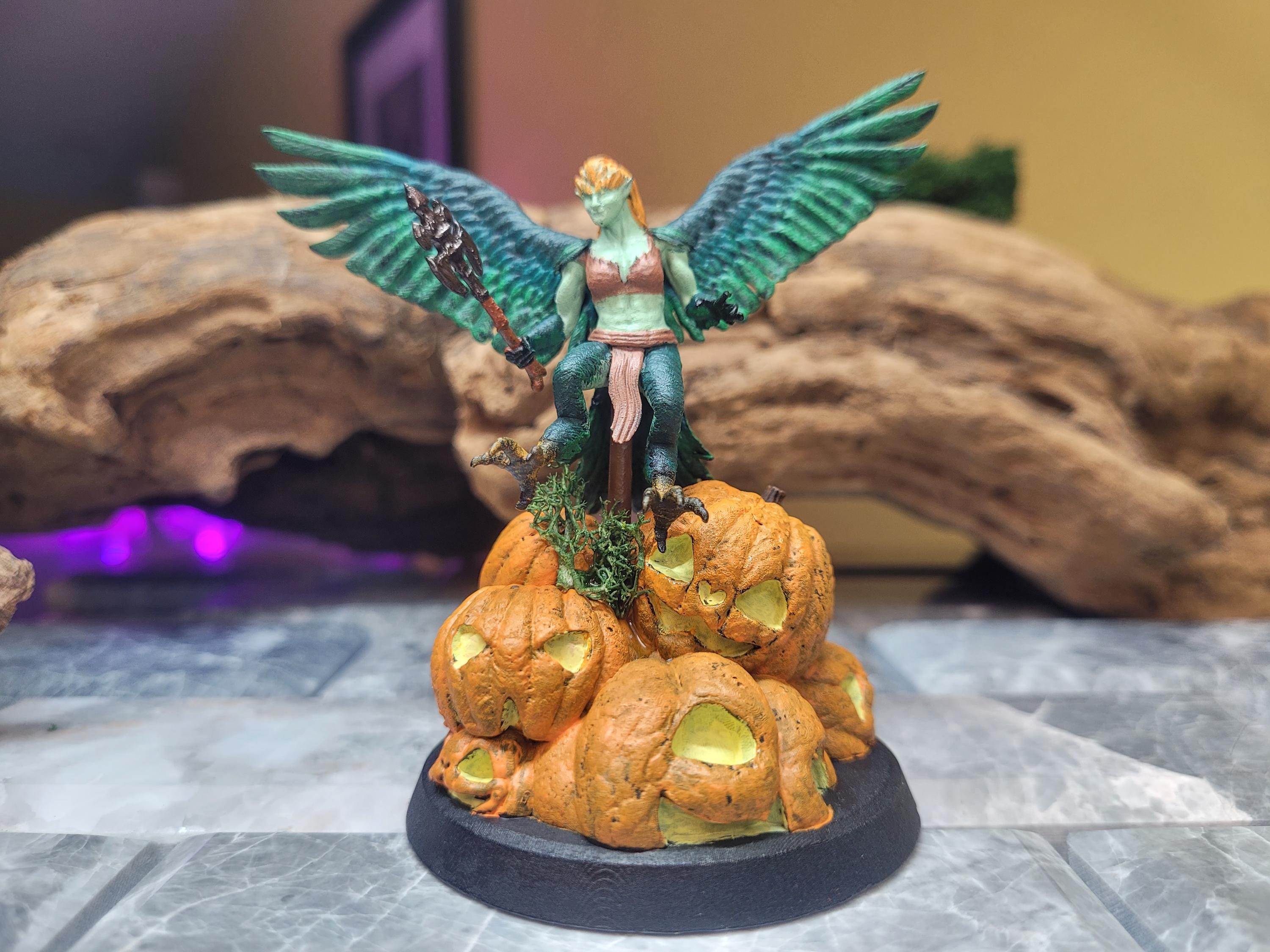 Harvest Harpy- Hand Painted - Etsy