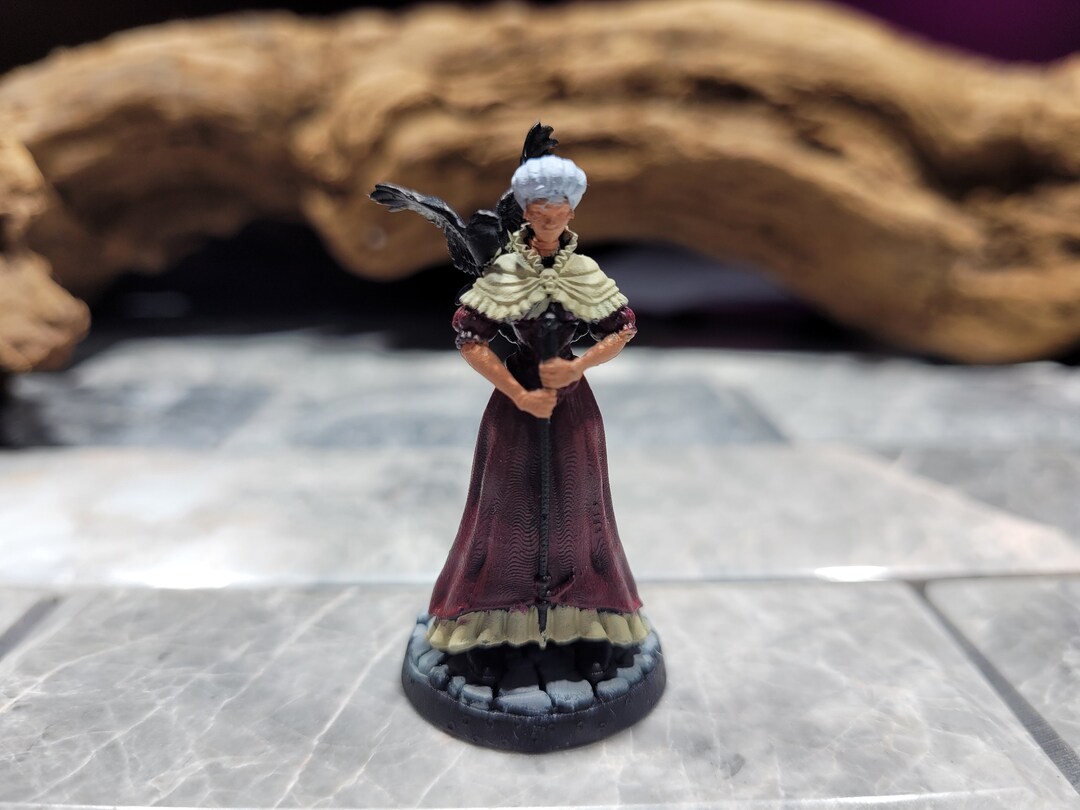 Death's Daughter/ Female Necromancer Hand Painted - Etsy