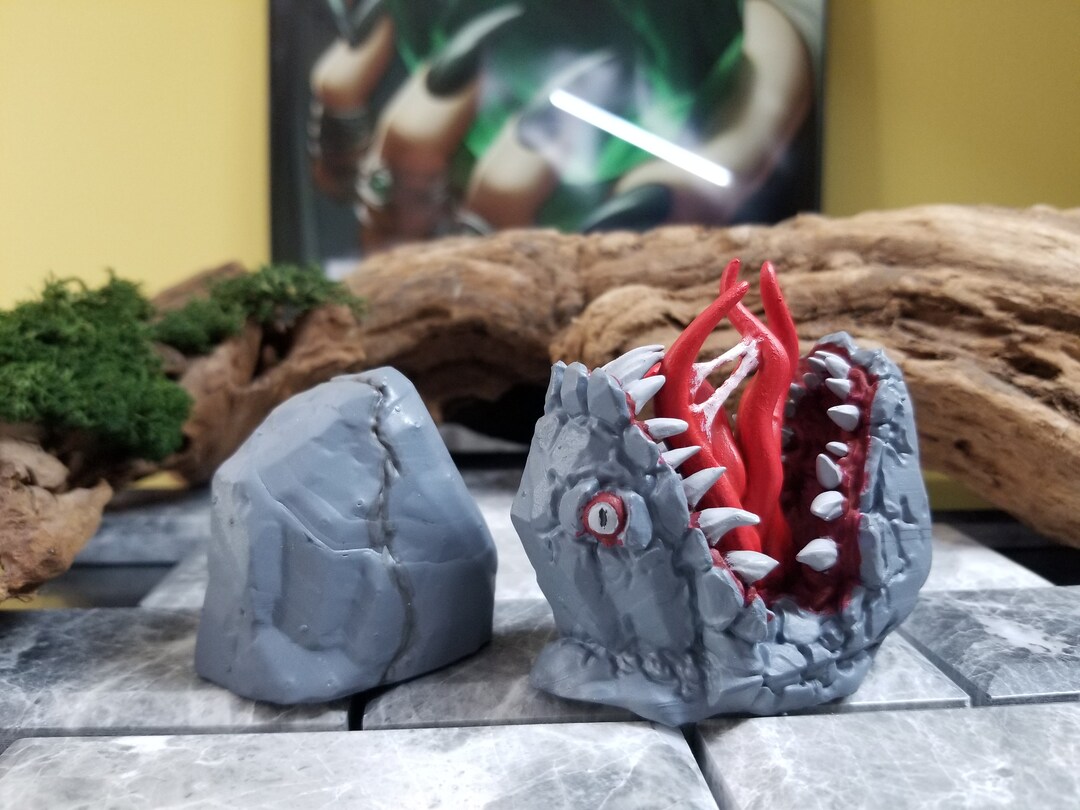 Rock Mimic-hand Painted - Etsy