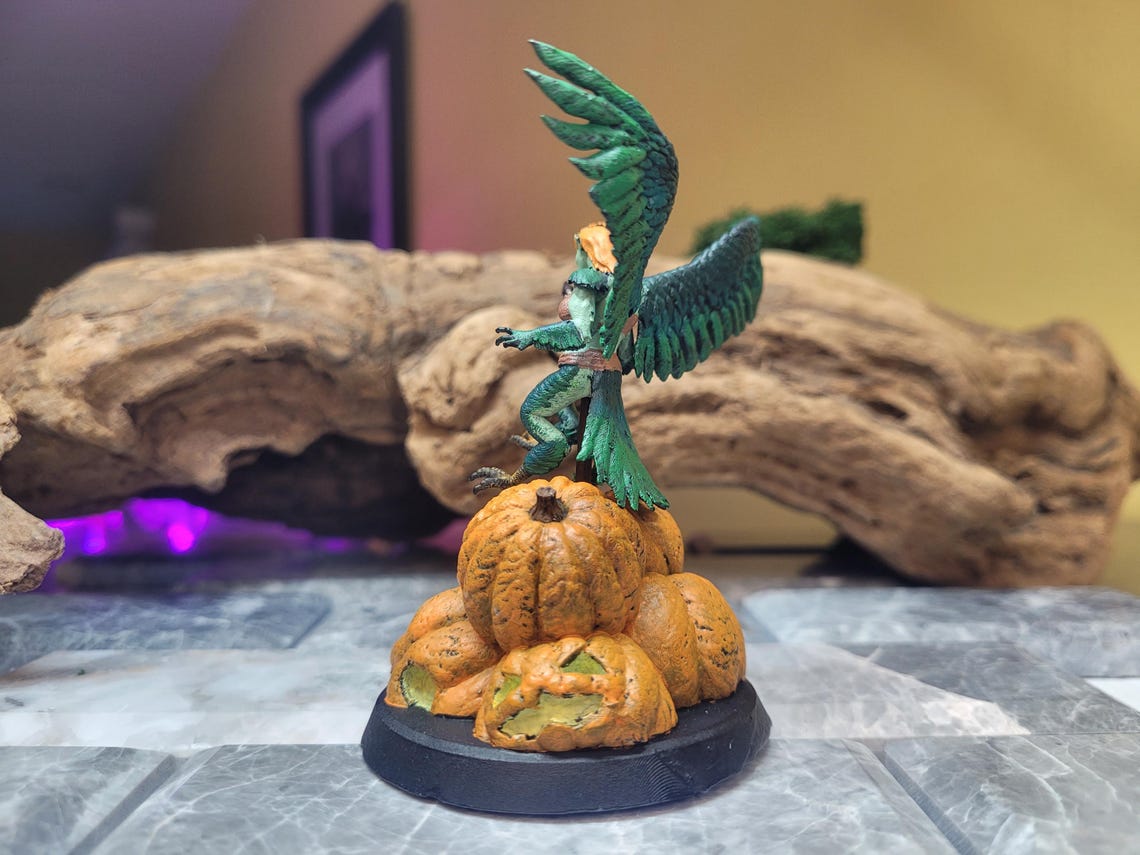 Harvest Harpy- Hand Painted - Etsy