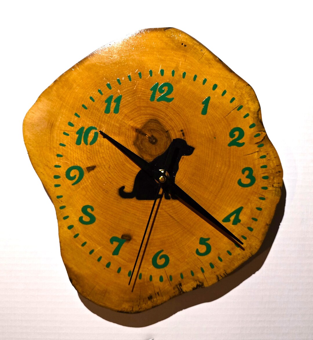Maple Log Clock 11 Inch Diameter Made From Maple Slabs That Were Used ...