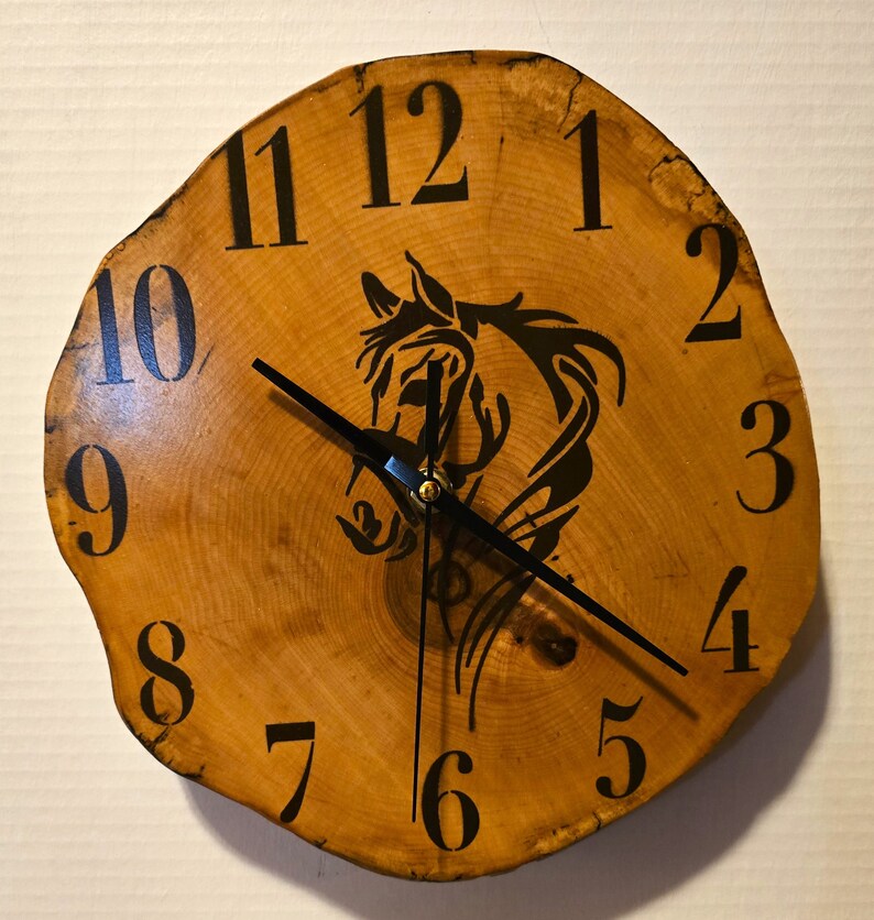 Maple Log Clock 10 Inch Diameter, Made From Maple Slabs That Were Used ...