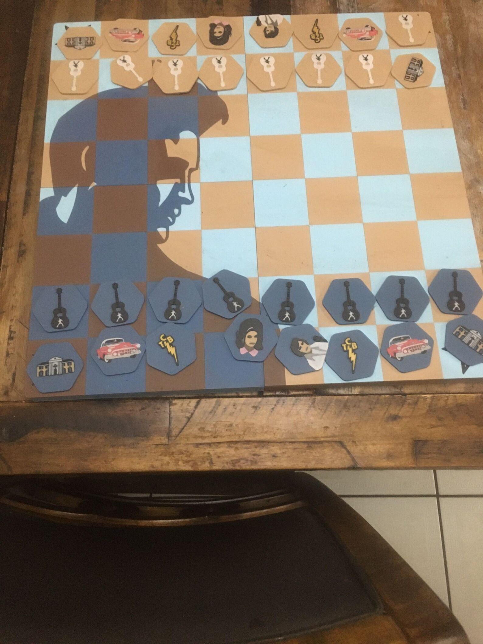 3D Printed Elvis Presley Chess Set - Etsy