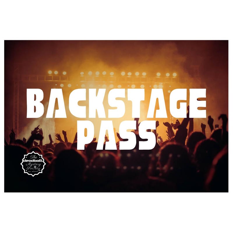 Backstage Passes - Etsy
