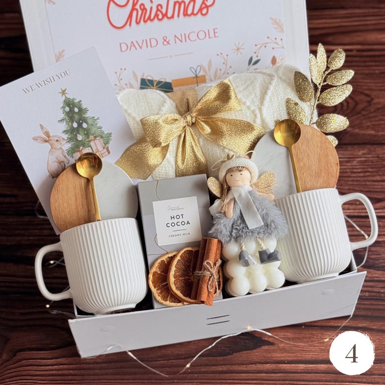 Cozy Christmas Gift With Blanket Holiday Appreciation Gift Box Set Bulk ...