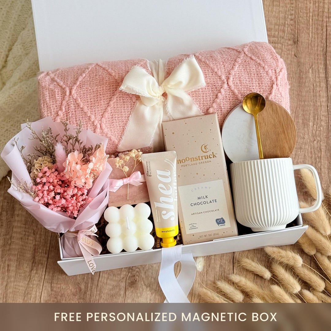 Classy Gift Box for Women | Hygge Gift With Blanket | Sympathy Gift ...