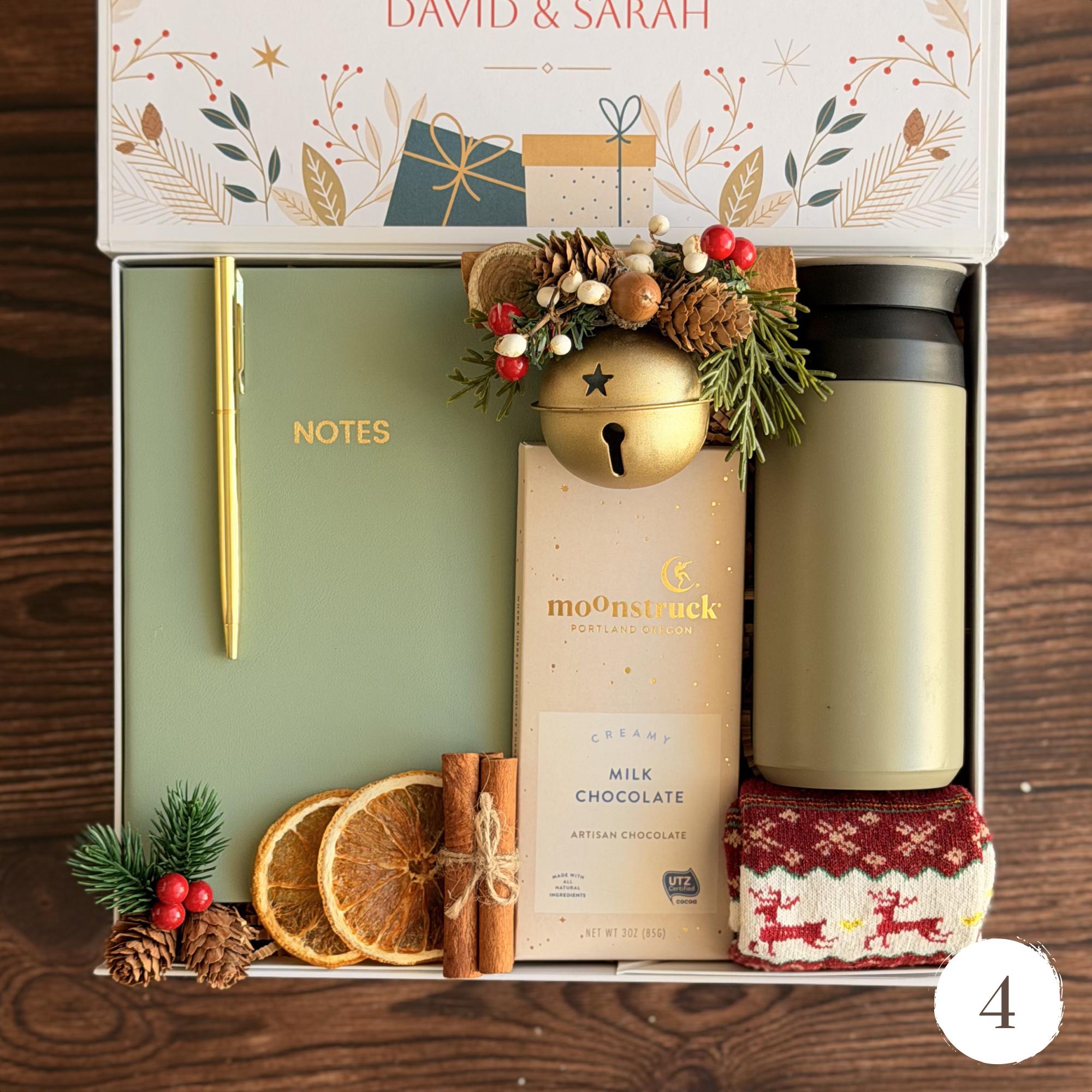 Curated Gift Box Set: Knit Blanket, Mug, Candle & Chocolate - Etsy