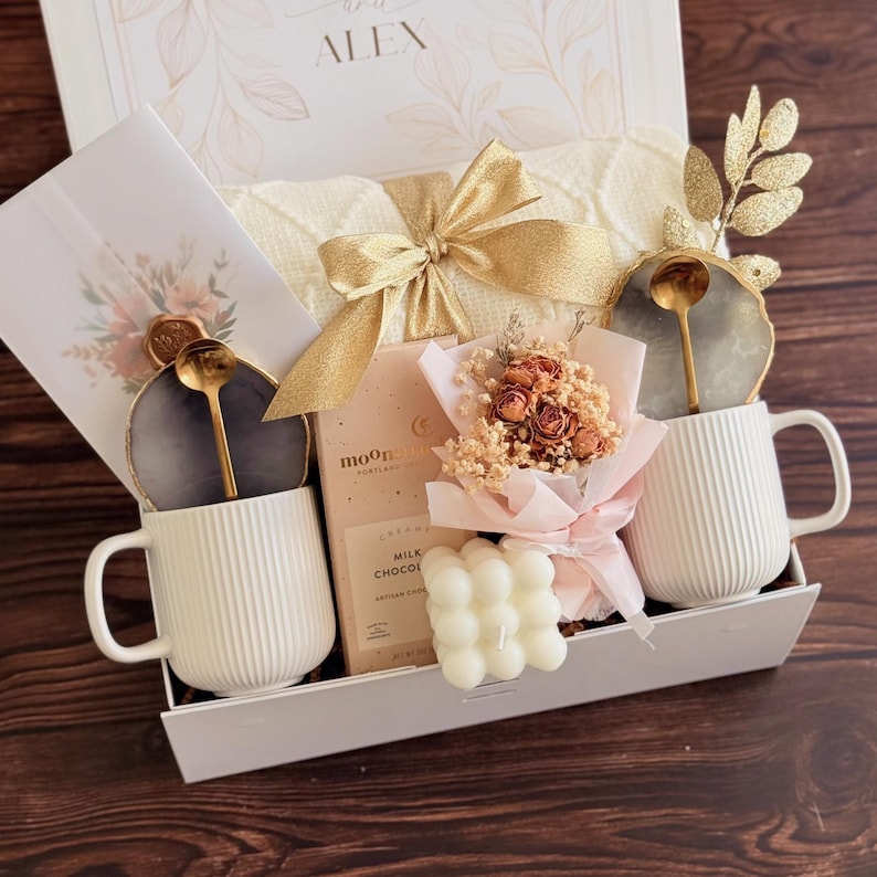 Luxury Gift Box for Couple Engagement Gifts for Her and Him Anniversary ...