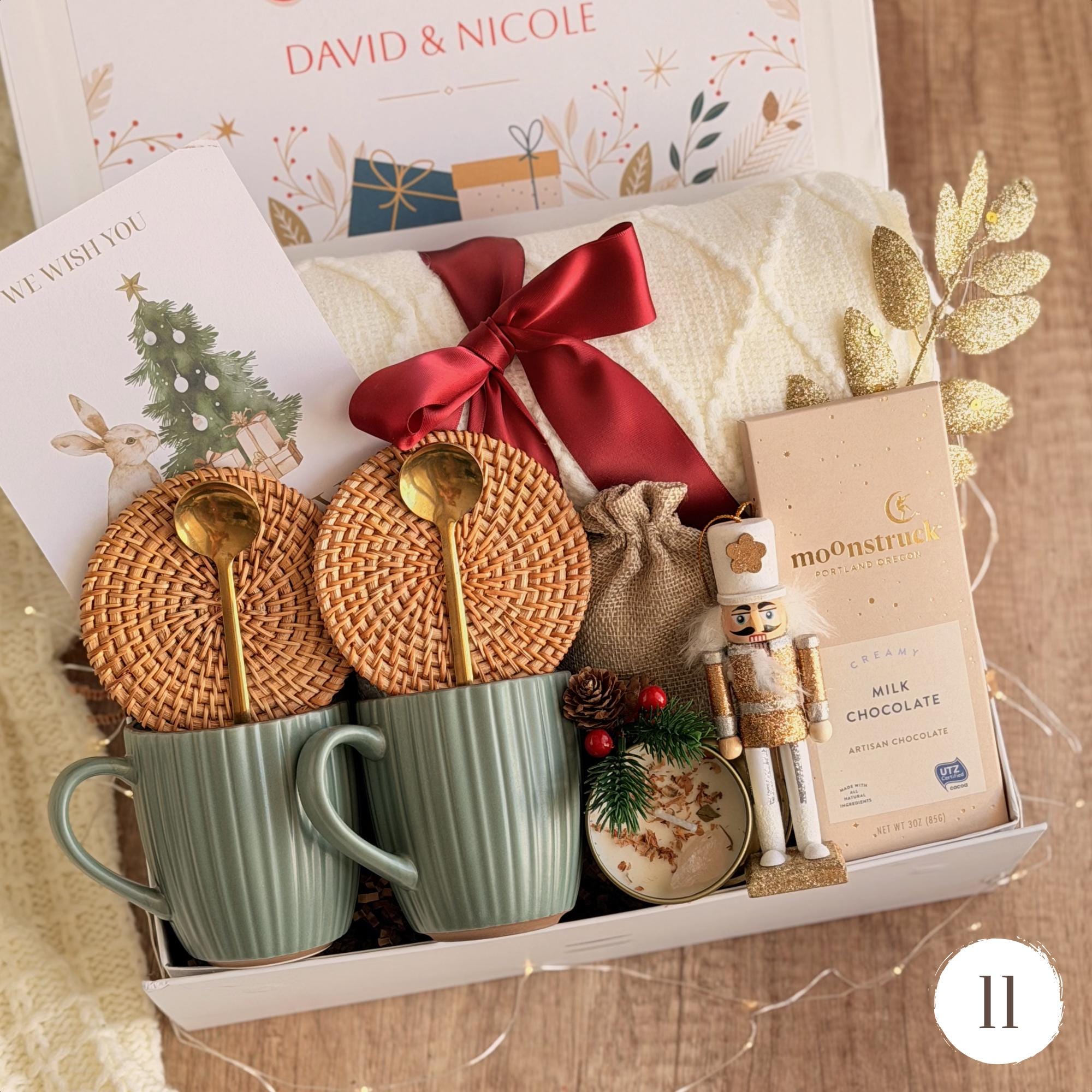 Holiday Gift Box for Couple, Family Christmas, Hygge Gift Box, Gift for ...