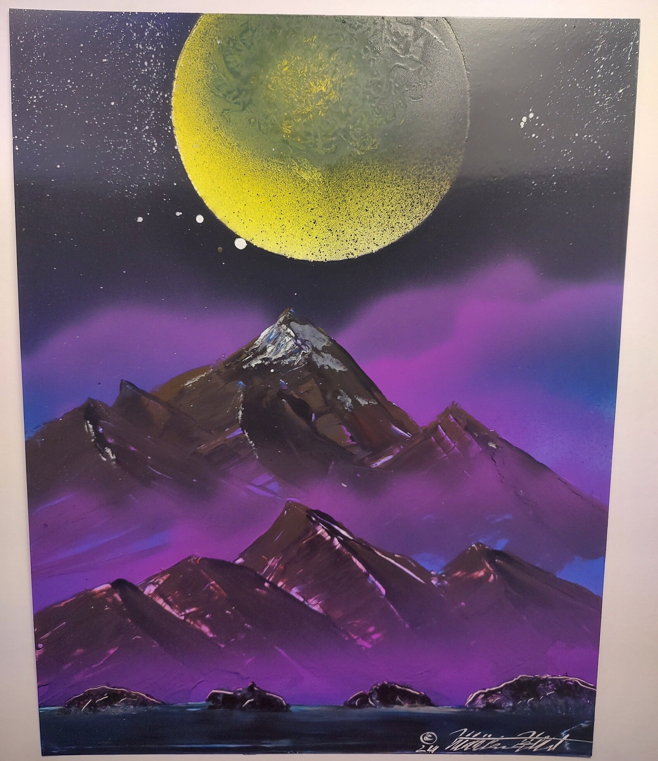 UV Spray Paint Art Painting. Glows Under UV Light blacklight - Etsy