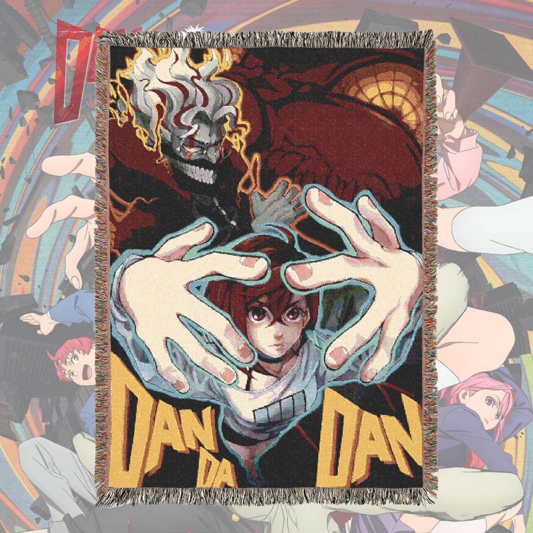 Anime & Manga Woven Blanket – 100% Cotton Throw With Fringe, Otaku Room ...