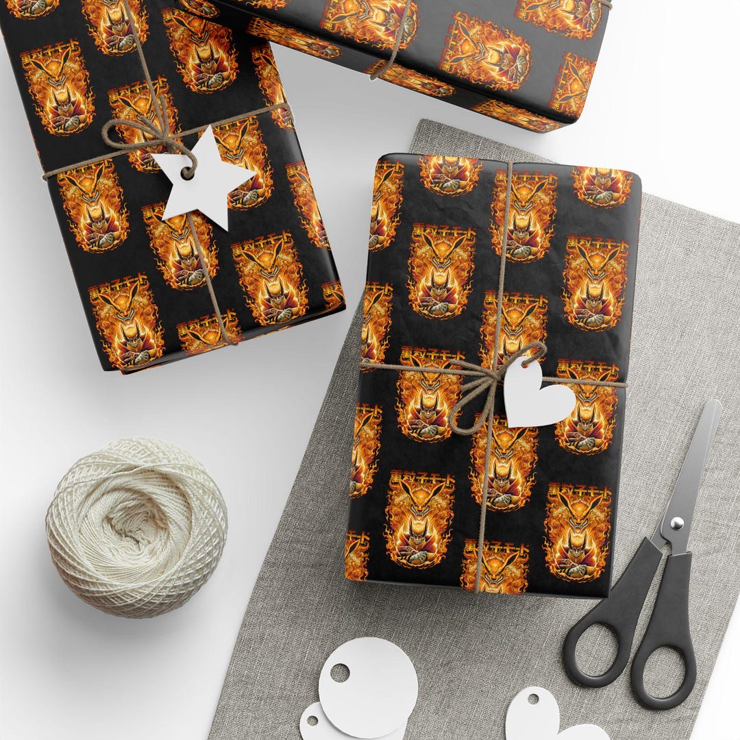 Anime Wrapping Paper, Kawaii Gift Wrap, Otaku Birthday Wrap, Manga ...
