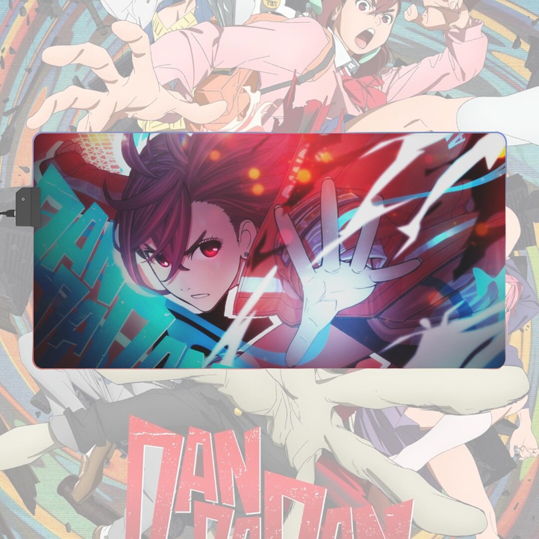 Dandadan LED Gaming Mouse Pad With RGB Lighting Smooth Surface Desk Mat ...