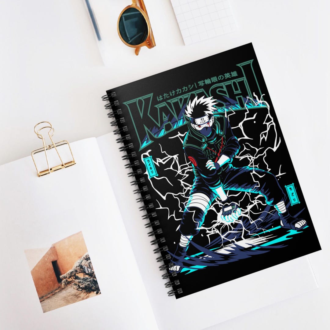 Anime Spiral Notebook | Kawaii Ruled Line Journal | 118 Page Anime ...