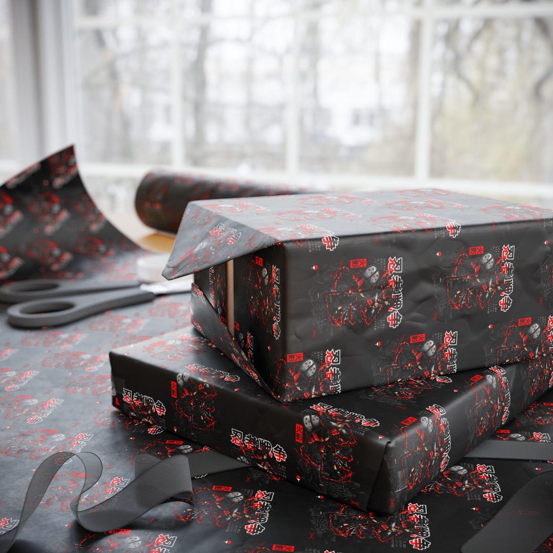 Anime Wrapping Paper, Kawaii Gift Wrap, Otaku Birthday Wrap, Manga ...