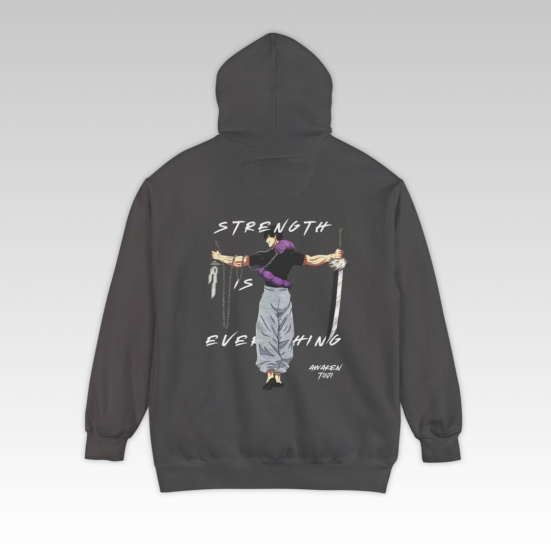 Toji Fushiguro Hoodie Garment-dye Anime Hoodie for Men & Women ...