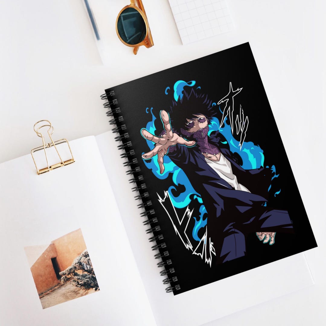 Anime Spiral Notebook | Kawaii Ruled Line Journal | 118 Page Anime ...