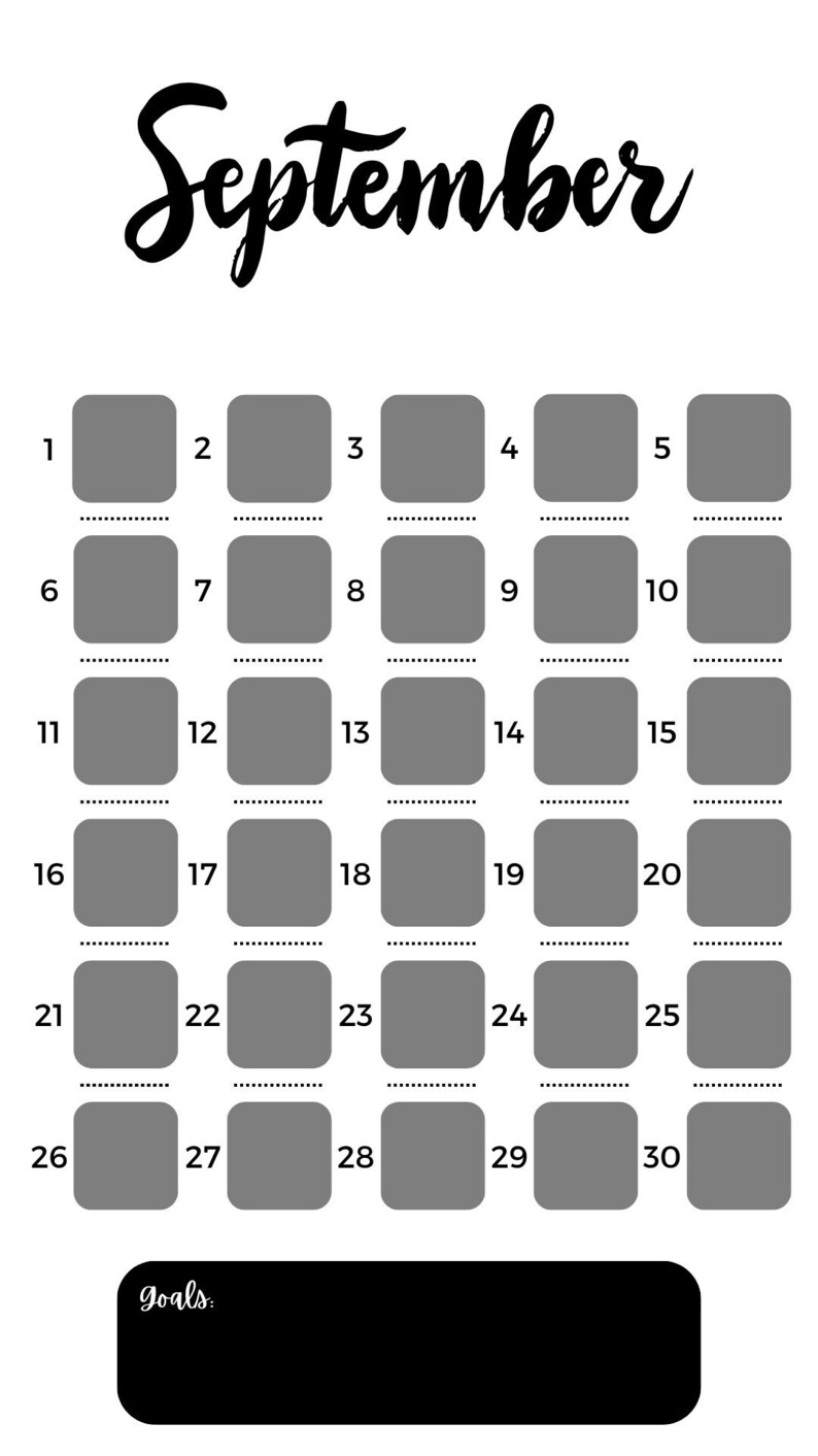 September Instagram Tracker Bundle - Editable Social Media Post ...