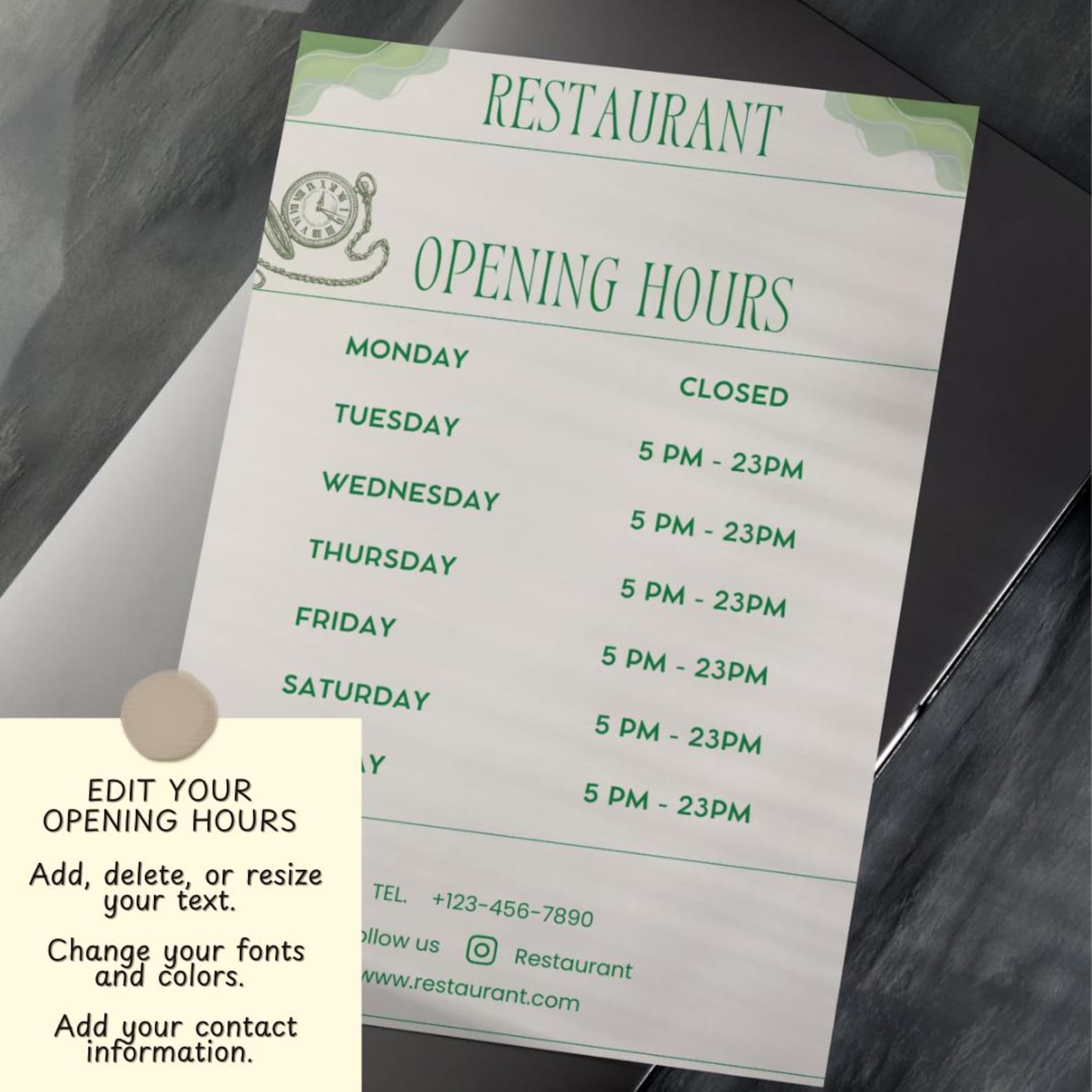 Editable Restaurant Menu Template: Printable Canva Design (8.5x11) - Etsy