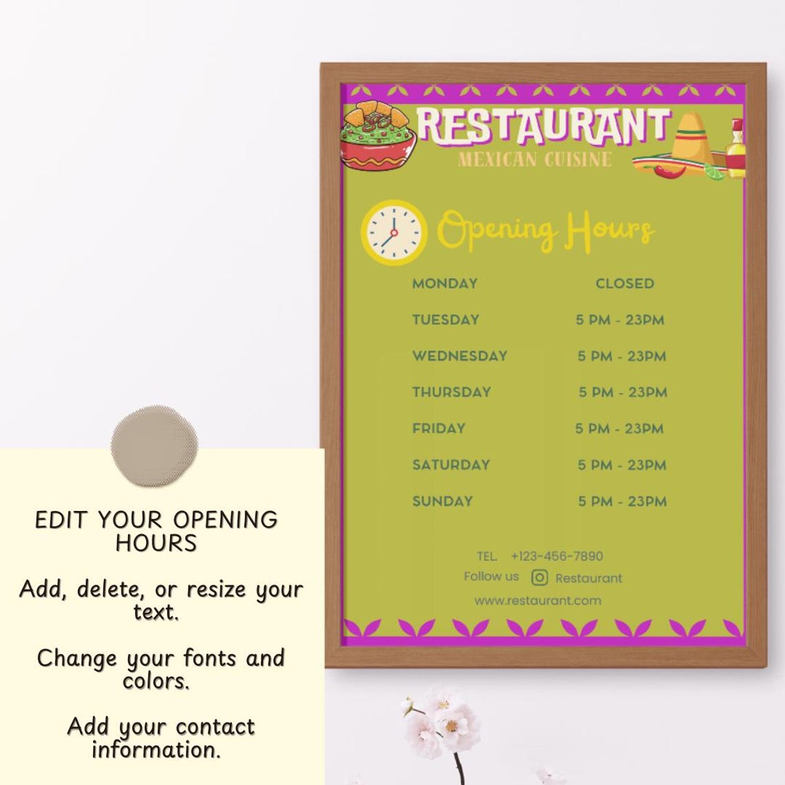 Editable Mexican Restaurant Menu Template: Colorful Canva Design (8 ...
