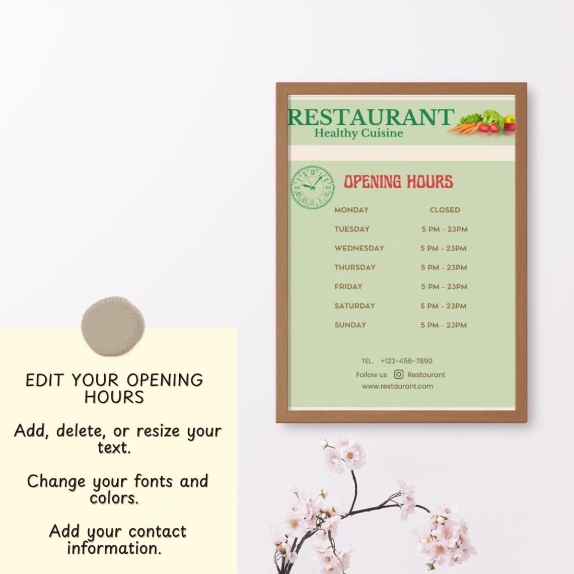 Healthy Food Menu Template – Editable Canva Menu - Printable Healthy ...