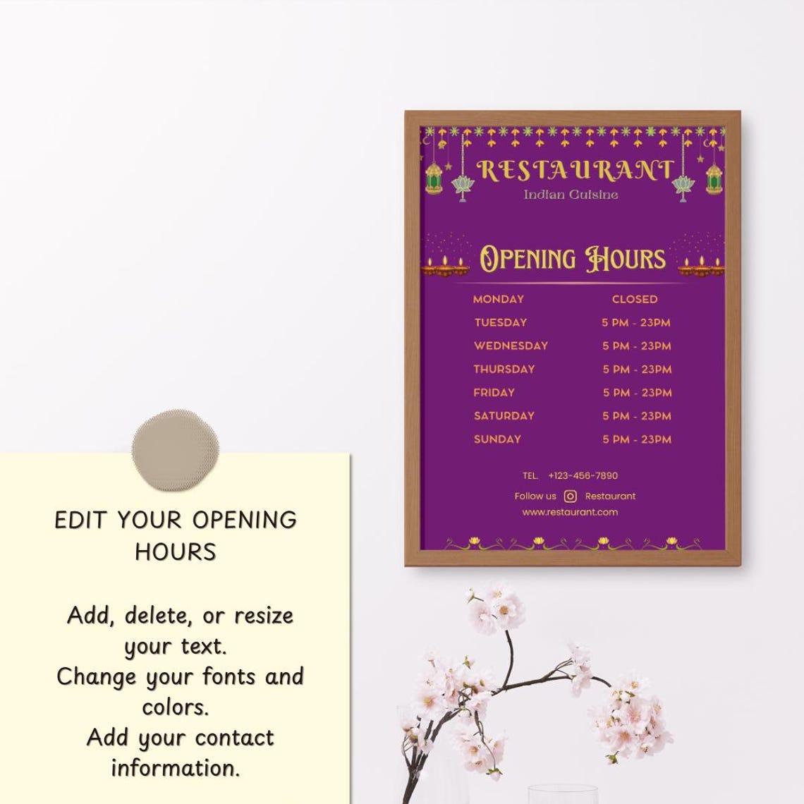 Indian Restaurant Menu Template: Editable Canva Design (8.5x11 ...
